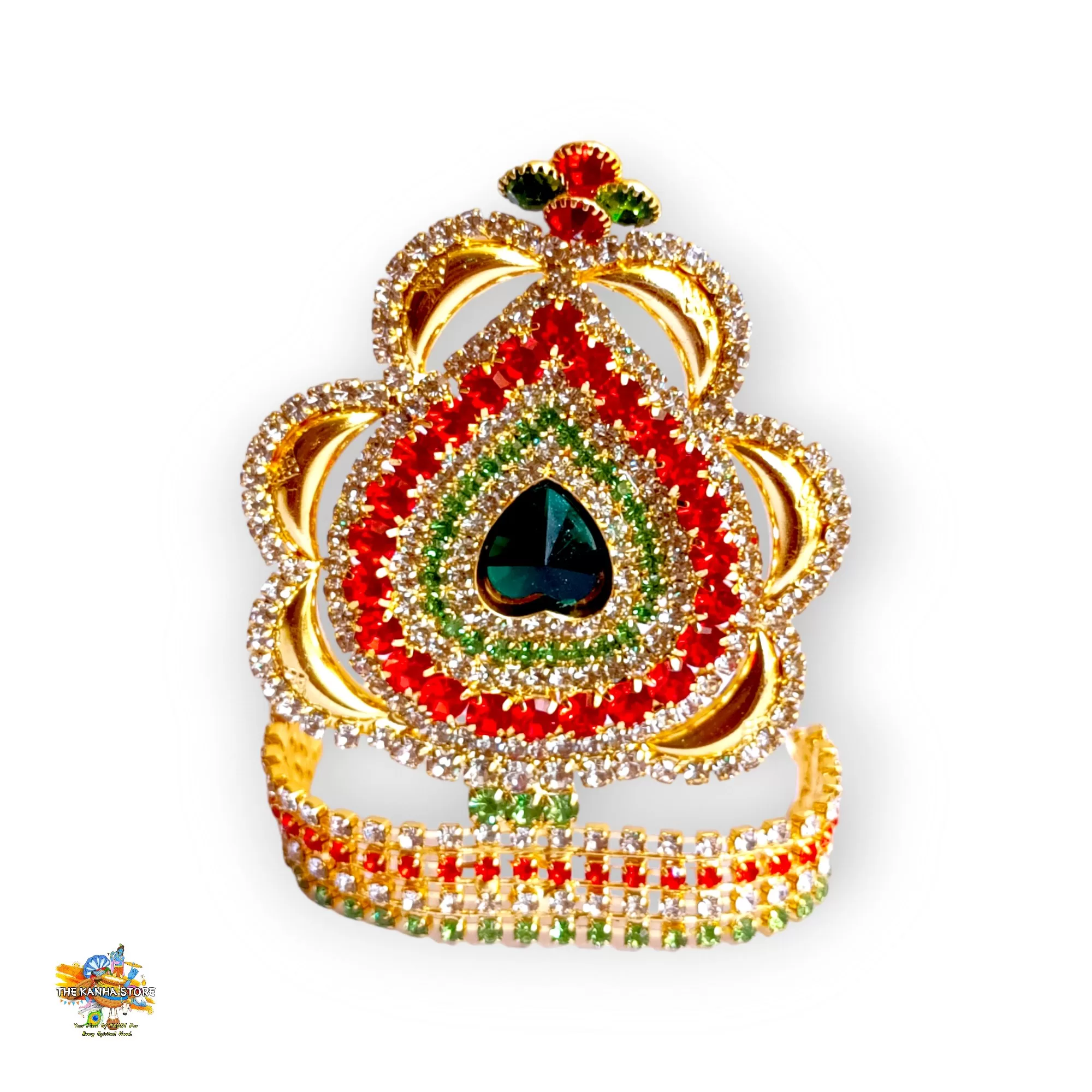 Small Queen Mukut - 3 Inch Band Width Diamond