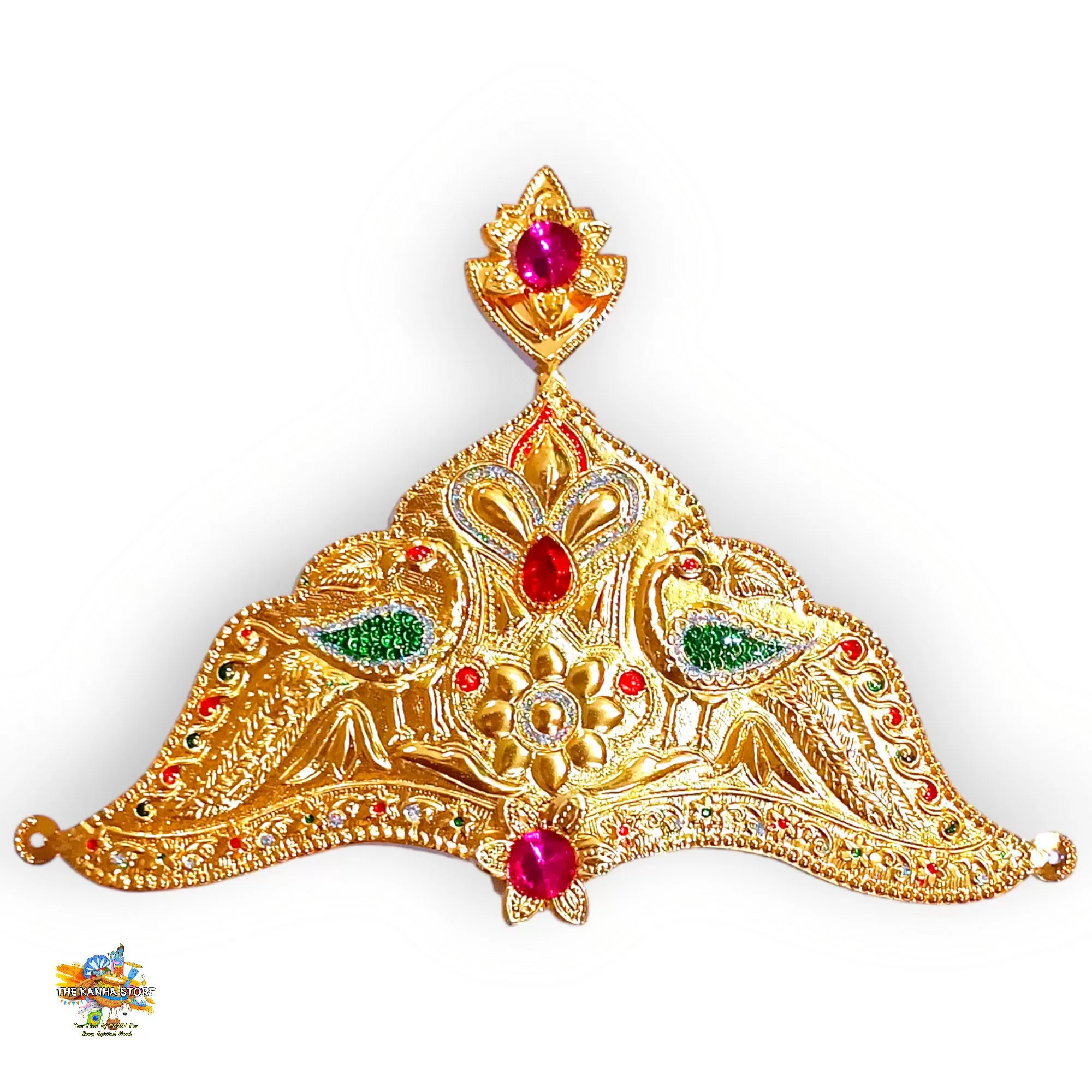 Mayur Metal God Mukut - Small To Big Size Radha, Krishna, Durga