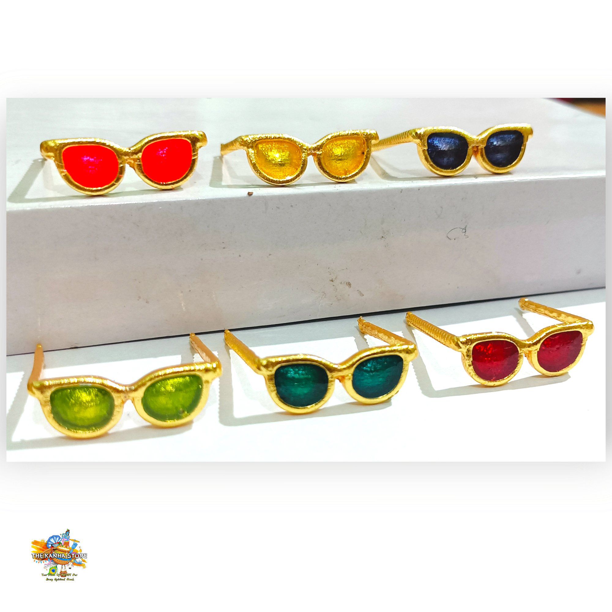 Colorful Goggles Set Of 4 - Lord Krishna Chashma - Shades