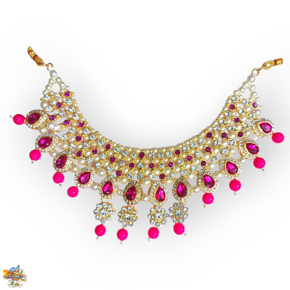 Heavy Necklace For God - Big Size Pearl & Diamond Choker
